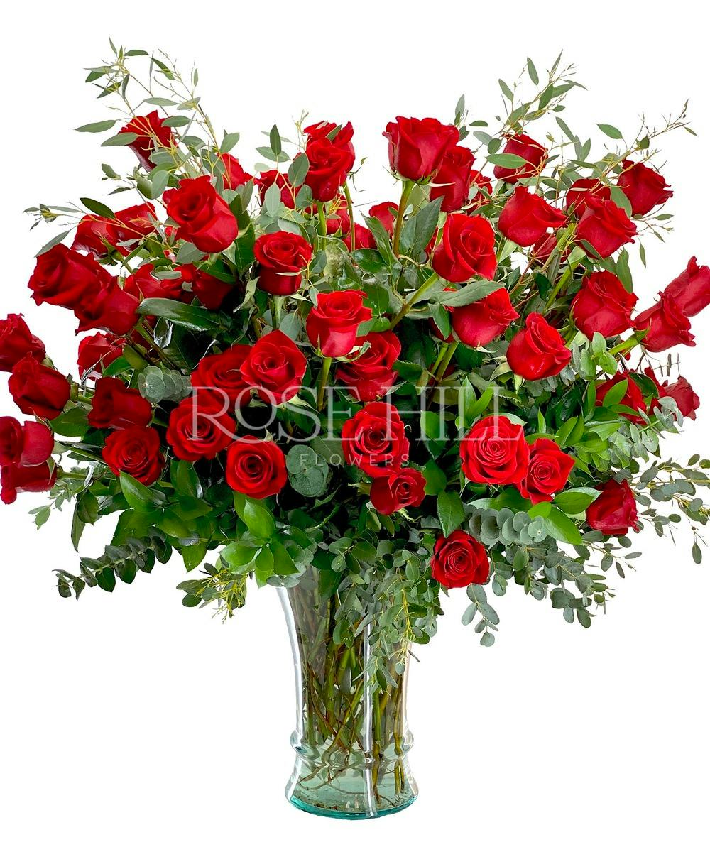 Four Dozen Ultimate Red Roses - Rose Hill Flowers | Nashville TN