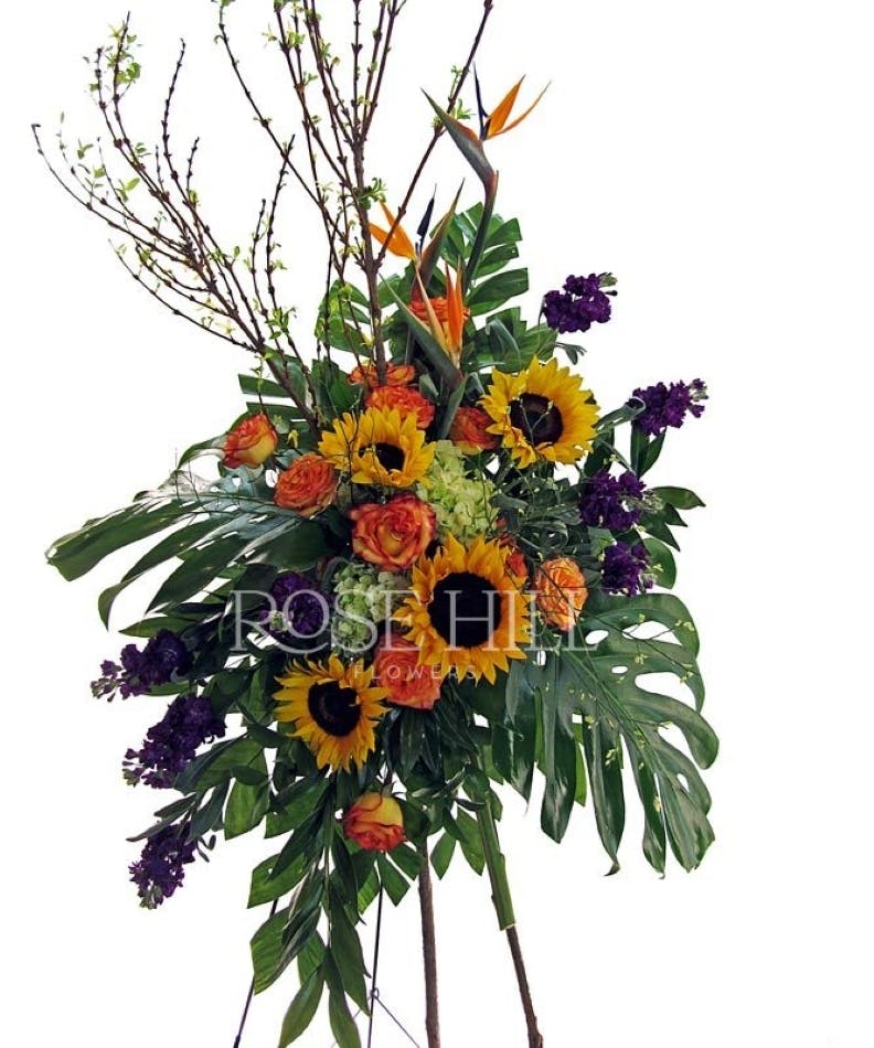 Finest Farewell Standing Spray | Rose Hill Florist Nashville TN